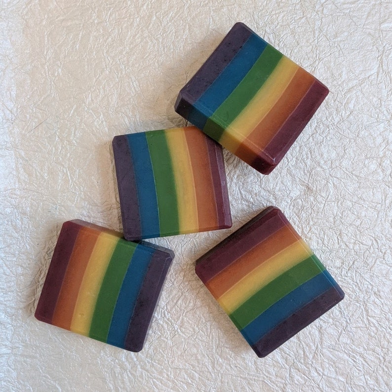 Pride Flag Soap Thrive With Pride Rainbow Soap | Etsy
