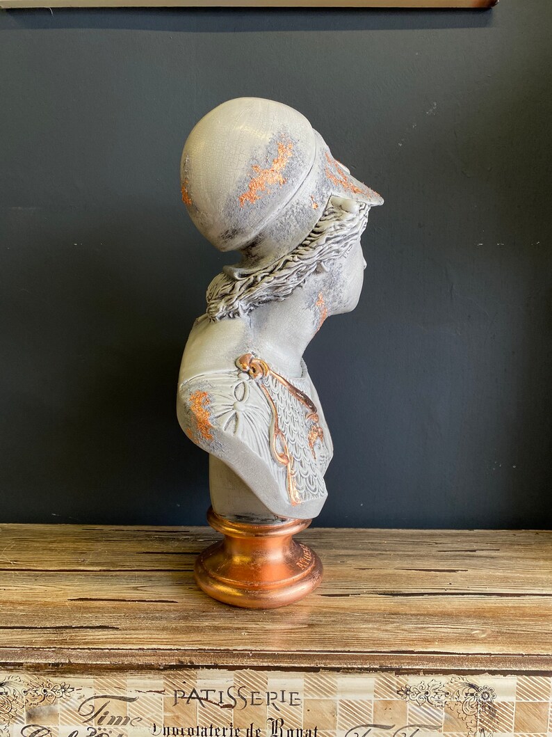 Copper Color Athena Statues Sculpture 24.8", Greek , Roman Bust, Large ...