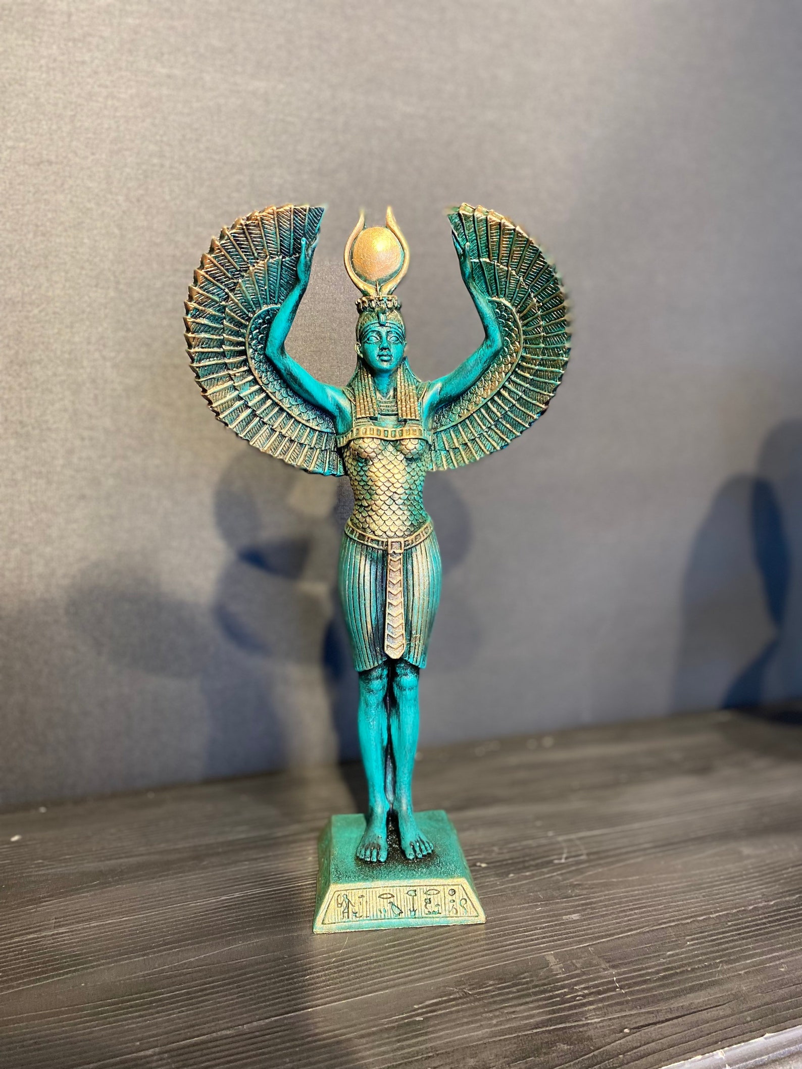 EGYPTIAN GODDESS ISIS Sculpture 13.4 Isis Statue Altar - Etsy