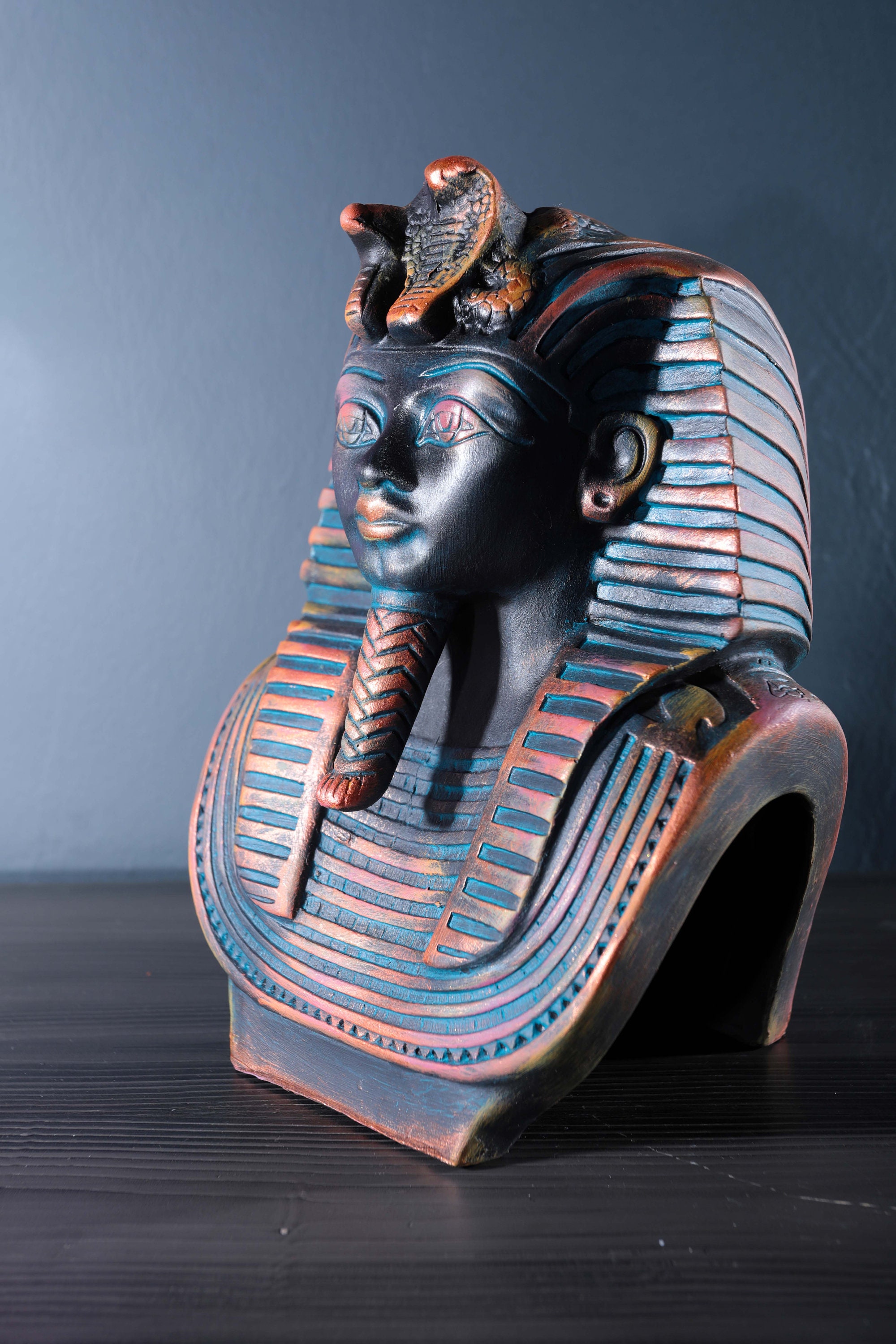 King Tutankhamun Statue Sculpture 9.8 Egyptian Pharaoh - Etsy