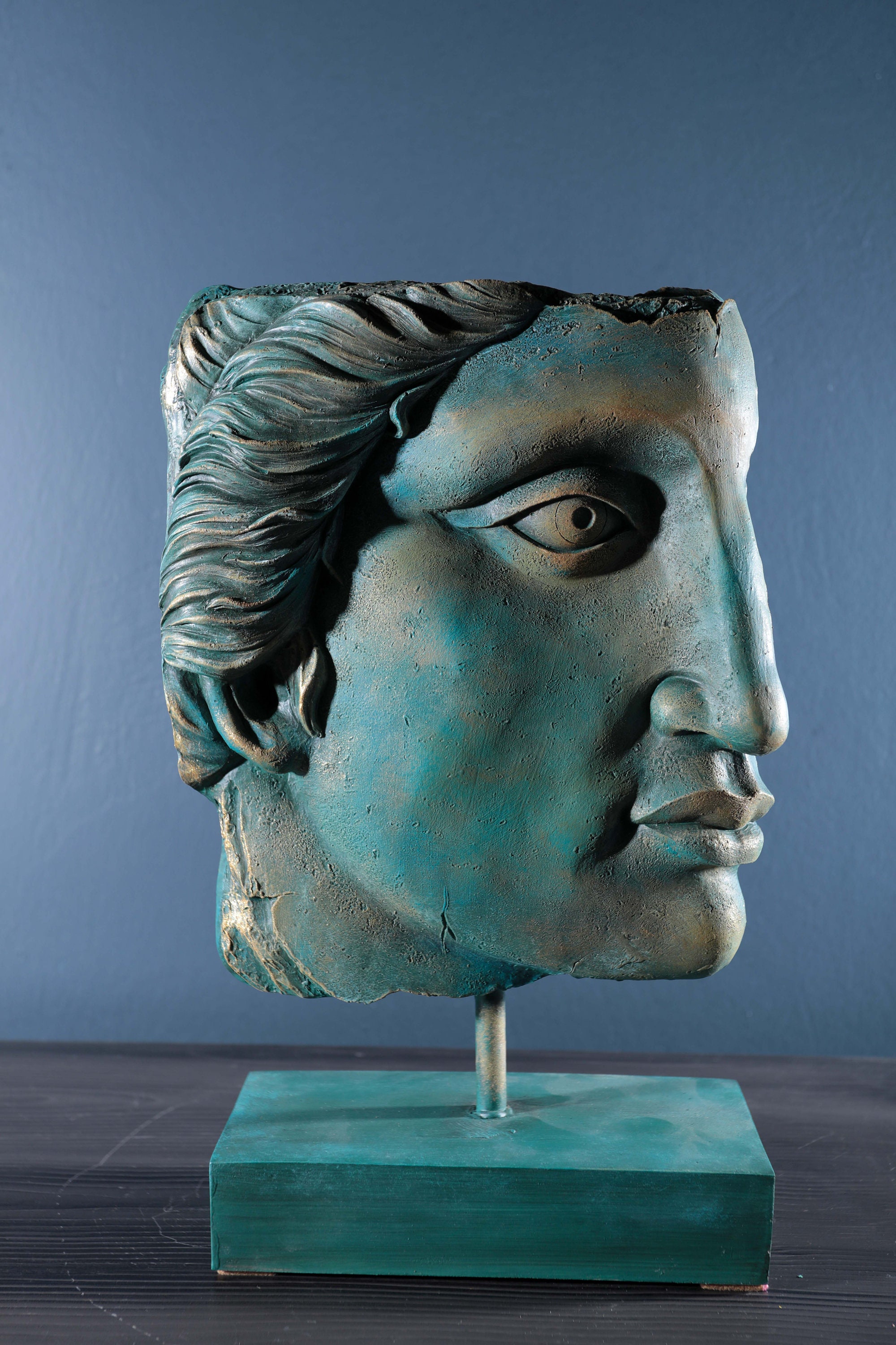 Abstract Man Bust 12.2 Face Statue Sculpture Mask - Etsy