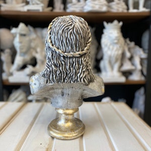 ZEUS BUST SCULPTURE Statue 14.1", Art Decor, Greek Mythology ,god of ...