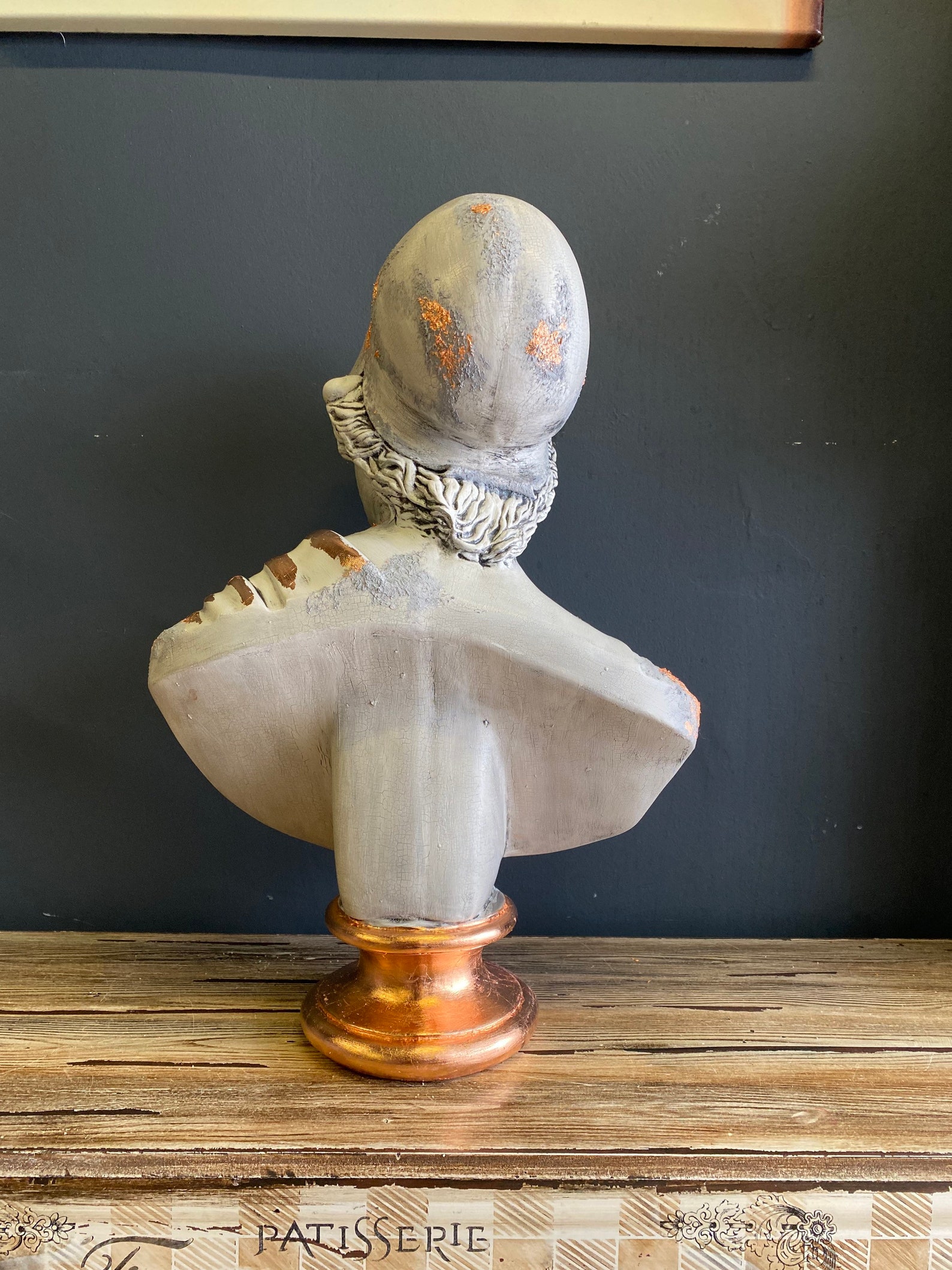 Copper Color Athena Statues Sculpture 24.8", Greek , Roman Bust, Large ...