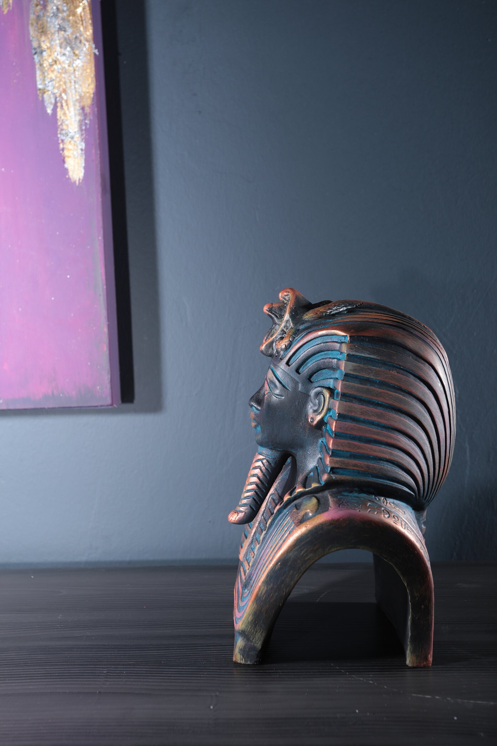 King Tutankhamun Statue Sculpture 9.8 Egyptian Pharaoh - Etsy