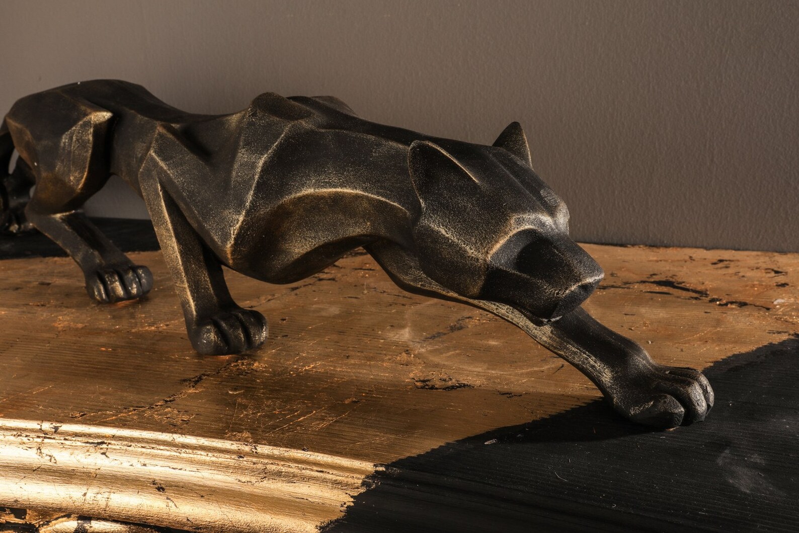 Cubic Panther Statue Sculpture 28.3 XL Animal Art - Etsy