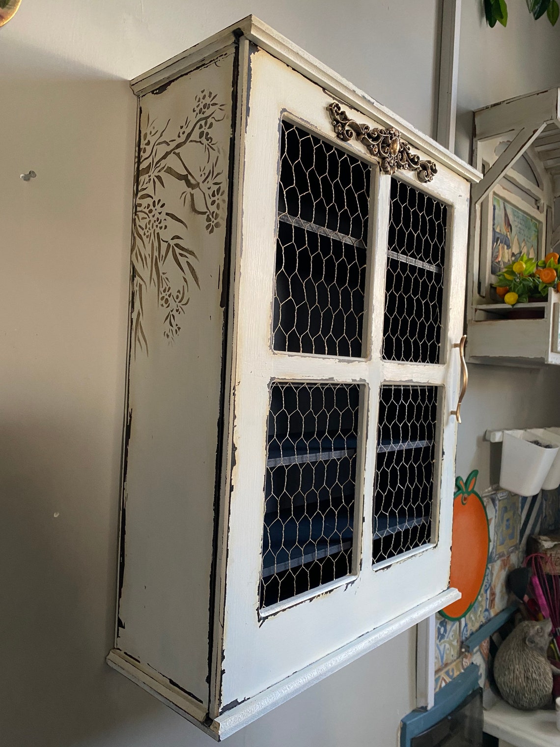 Wire Cup Cabinet With Sliding Door 24.4kitchen - Etsy