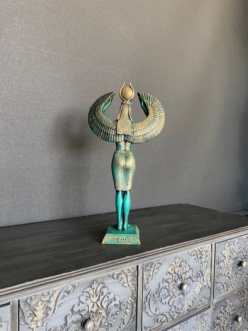 EGYPTIAN GODDESS ISIS Sculpture 13.4 Isis Statue Altar - Etsy