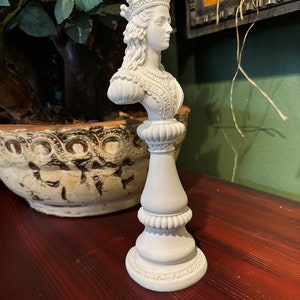 Large Chess Piece Sculpture 11.8", Horse Chess King Queen Statue, Art ...