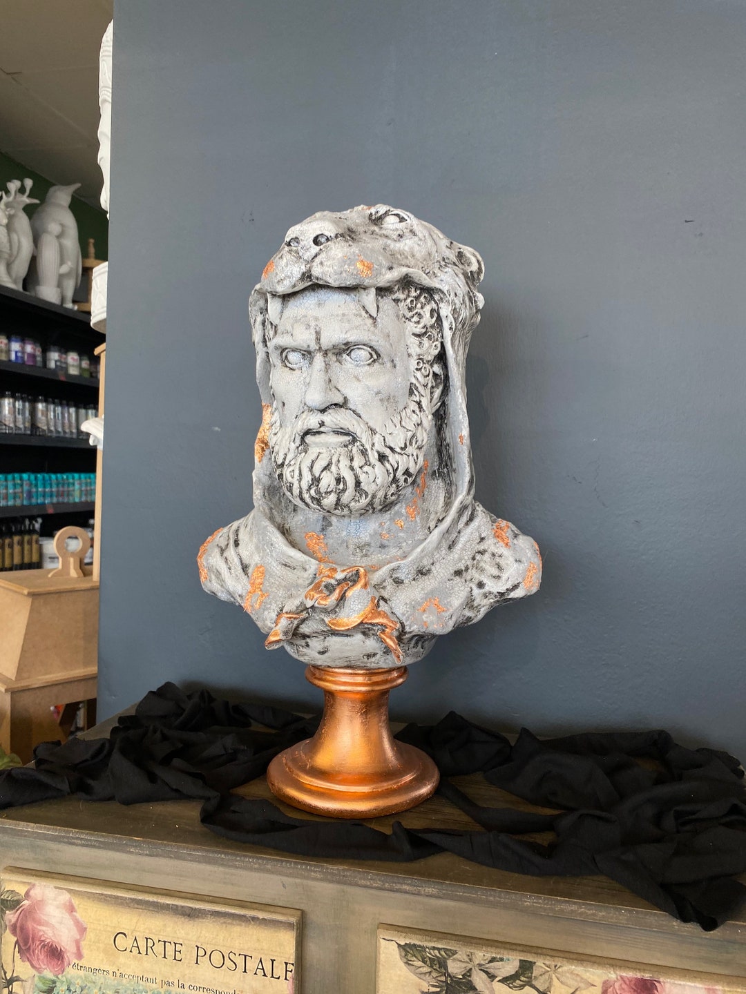 Hercules Sculpture Statue 19.6", Large Ancient Gods , Hercules, Strong ...