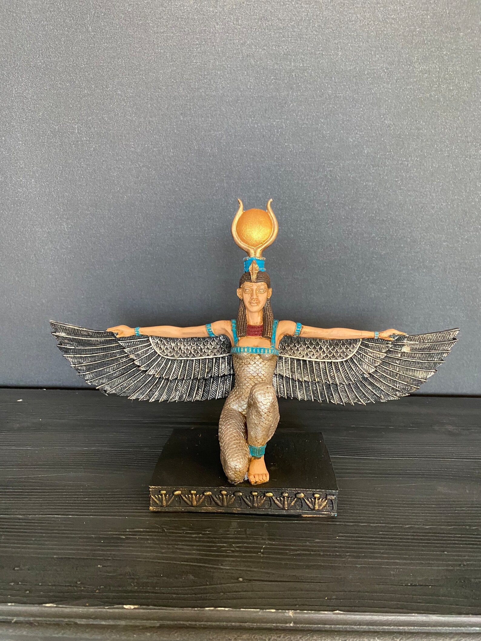EGYPTIAN GODDESS ISIS Statue Sculpture 12.6 Goodies - Etsy