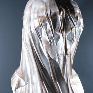 BLESSED VIRGIN MARY Bust 18.9", Saint Mary Statue Sculpture, Veiled ...