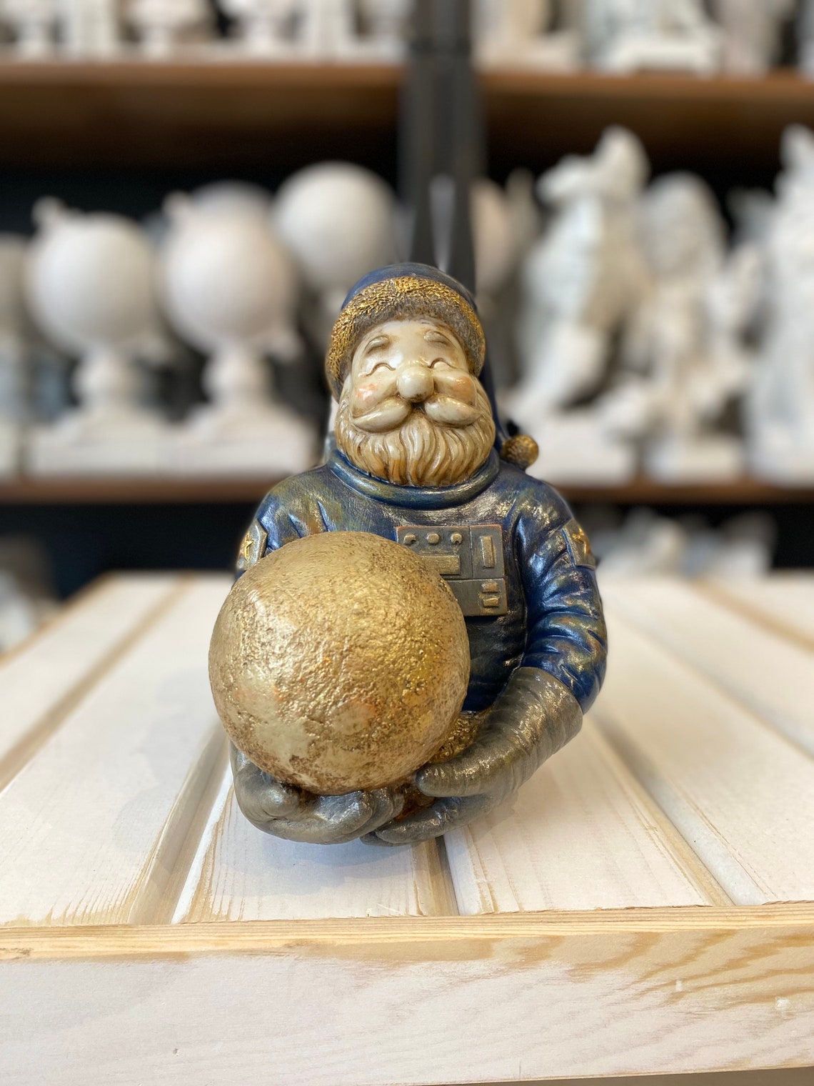 Astronaut Statue Sculpture 8.2moon star Galaxy Art - Etsy