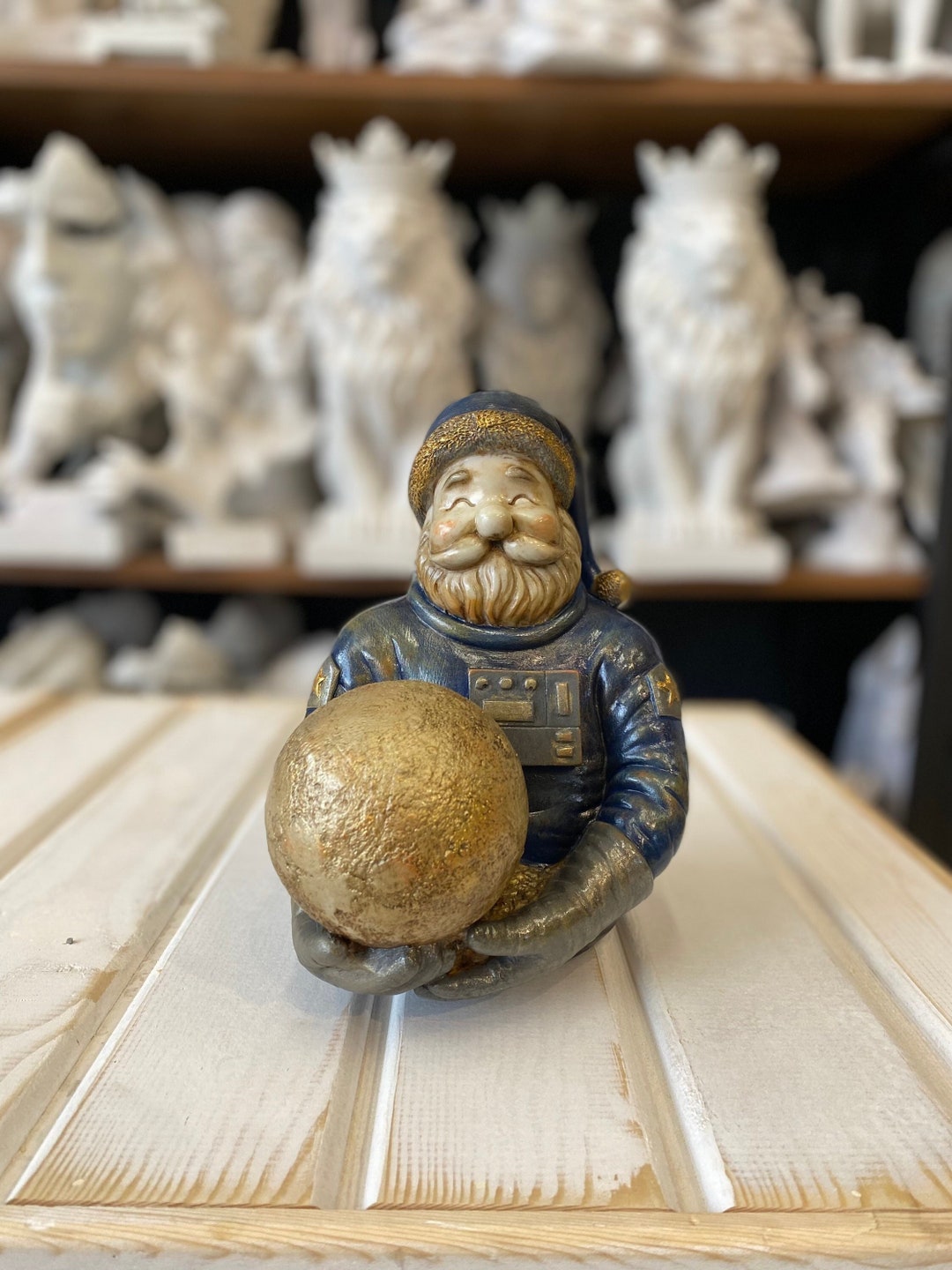 Astronaut Statue Sculpture 8.2",moon ,star Galaxy, Art, Spaceman Bust ...