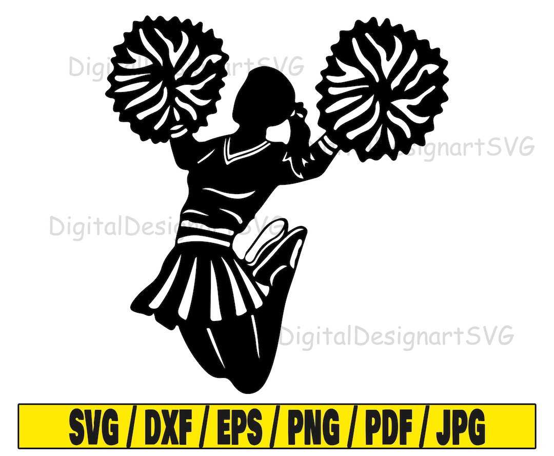 Cheerleader Svg, Cheerleader Girl Svg, Girl Svg, Sports Svg ...