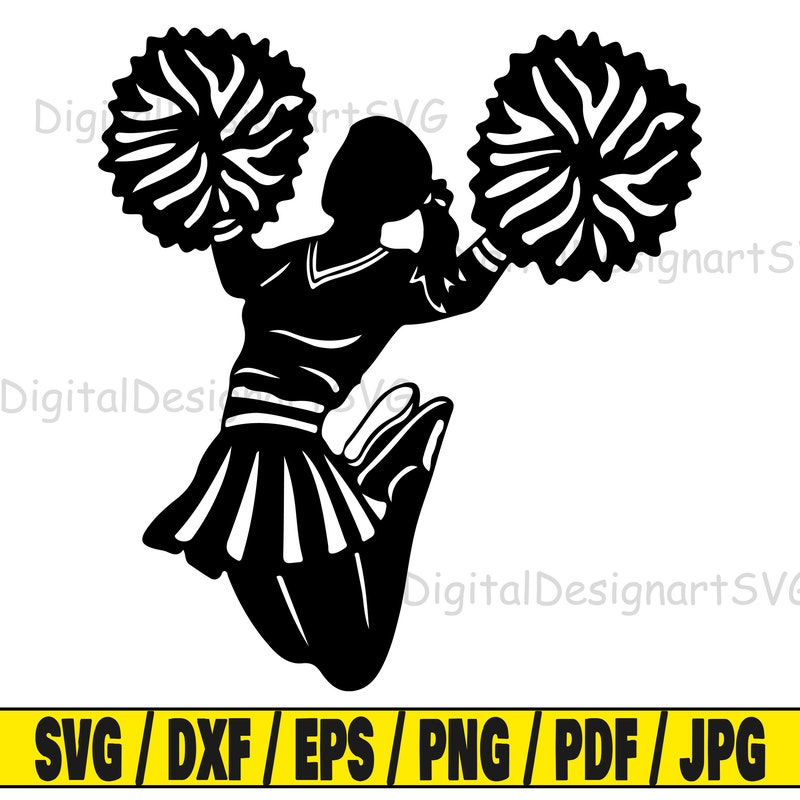 Cheerleader Svg - Etsy