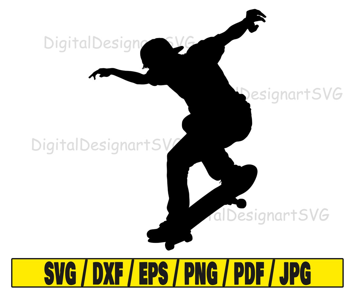 Skater Svg, Skater Boy Svg, Skater Man Svg, Skating Svg, Hip Hop Svg - Etsy