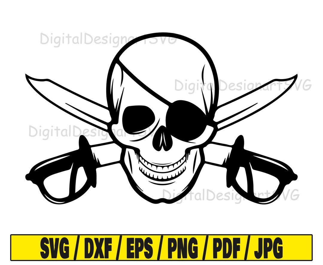 Pirate Svg, Pirate Skull Svg, Skull Svg, Pirate Svg Cut File Svg, Skull ...