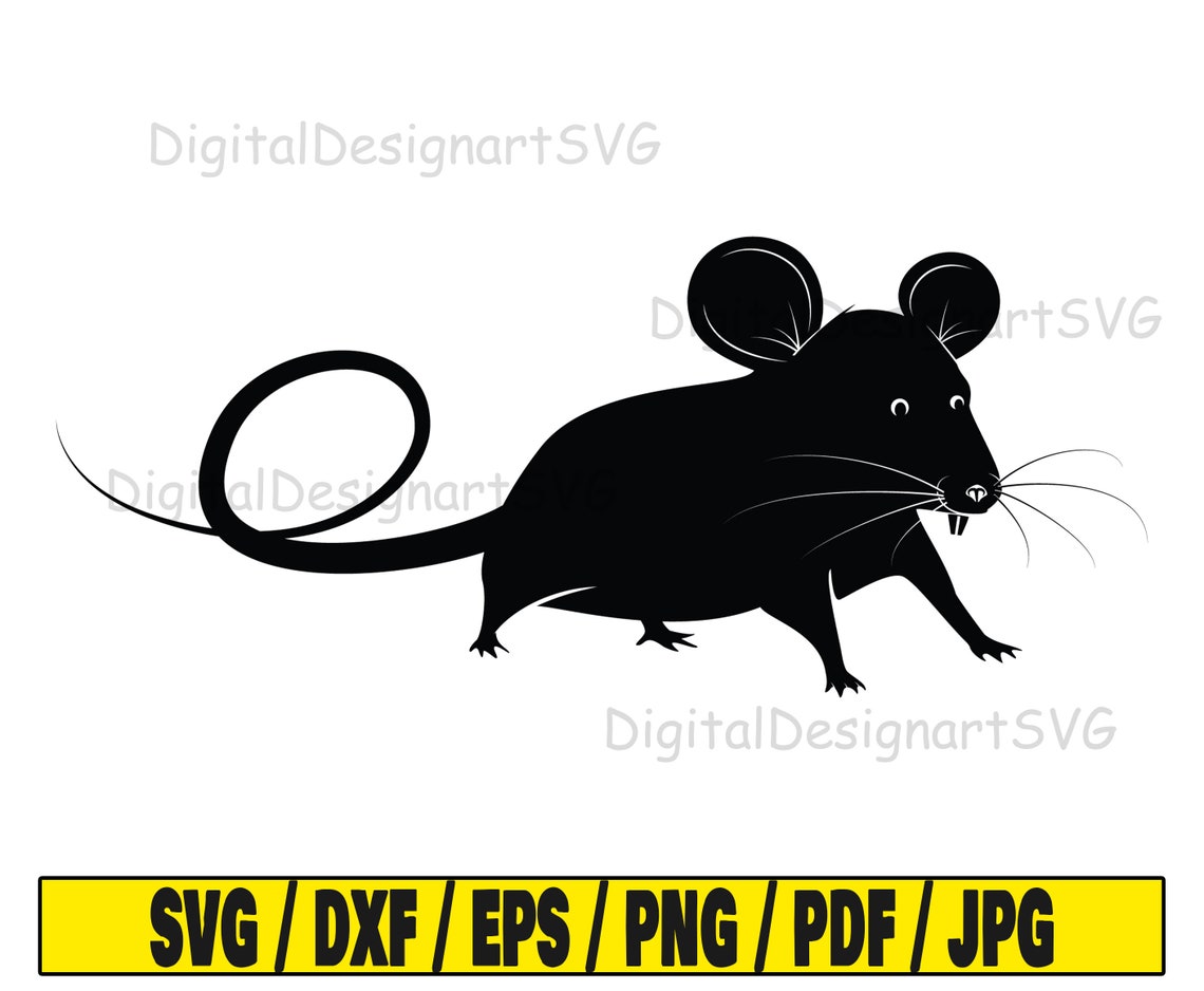 Ratón svg, ratones svg, silueta animal svg, archivo de corte de ratón ...