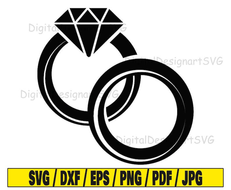 Wedding Rings Svg Wedding Svg Rings Svg Ring Svg Wedding - Etsy