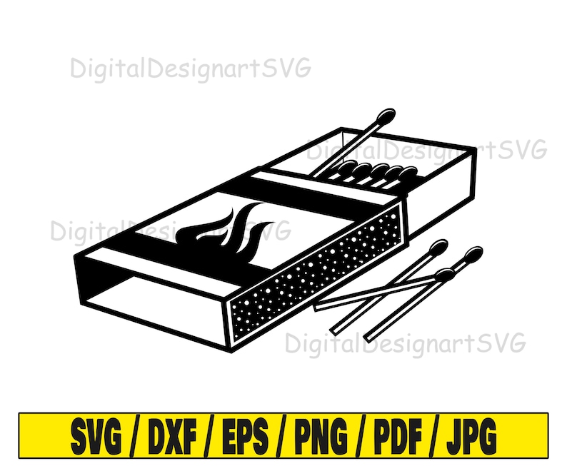 Matches Svg, Box of Matches, Svg Cut File, Light Svg, Fire Svg ...