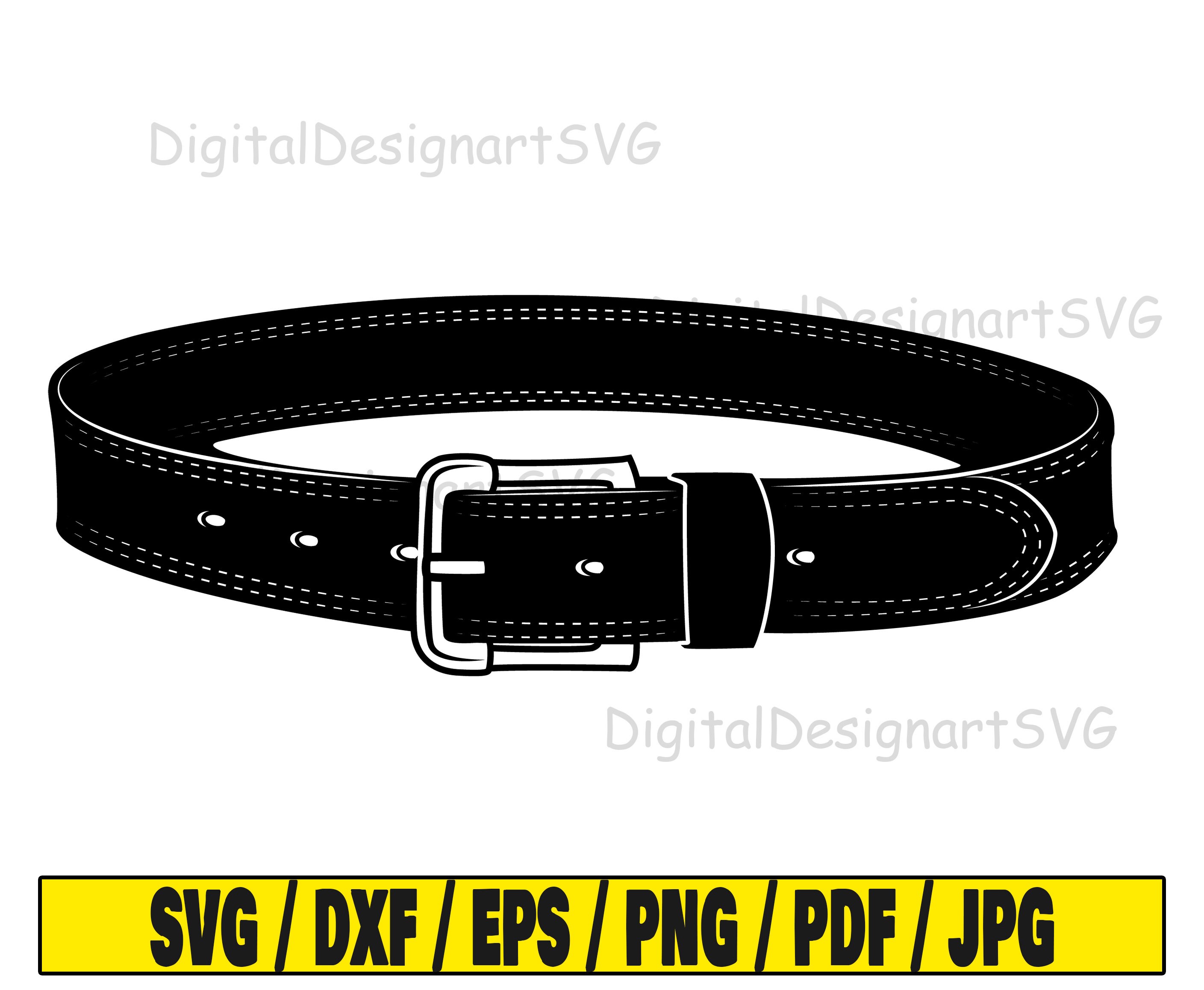 Leather Belt Svg, Leather Svg, Black Belt Svg, Belt Svg, Leather ...