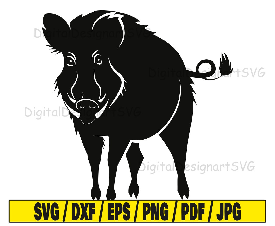 Wild Boar Svg, Hog Svg, Wild Animal Svg Cut File, Pig Svg, Pig Farm Svg ...