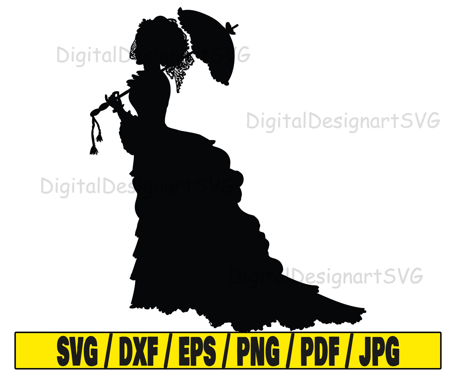 Victorian Woman Svg, Victorian Svg, Woman Svg, Woman Silhouette Svg ...