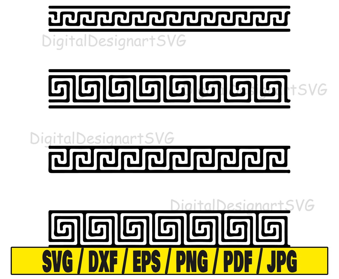 Greek Pattern Svg, Damask Svg Cut File, Pattern Clipart, Svg Cut File ...