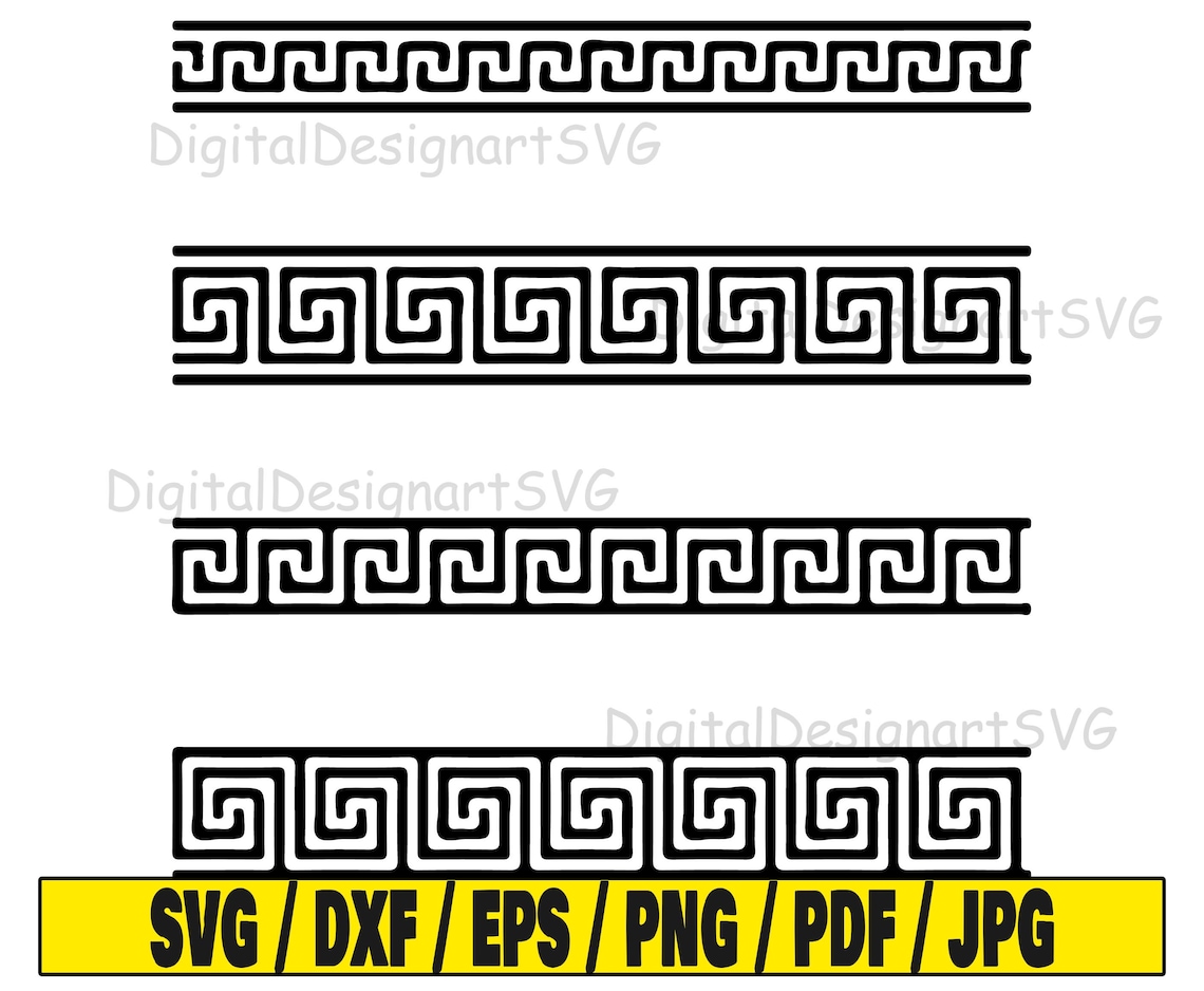 Greek Pattern Svg, Damask Svg Cut File, Pattern Clipart, Svg Cut File ...