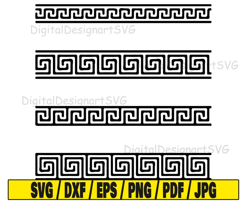 Greek pattern svg svg cut file for cricut cut file for silhouette key ...