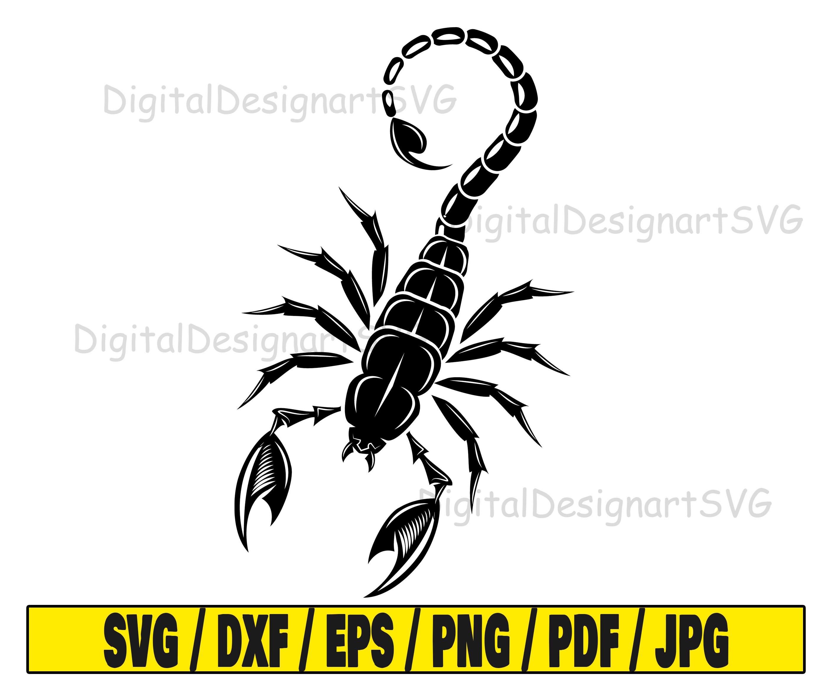 Scorpion Svg, Venomous Svg, Desert Scorpion, Sting Svg, Desert Animal ...