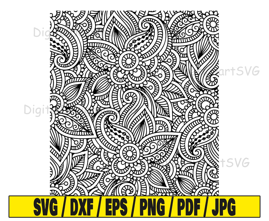 Seamless Pattern Svg, Tooled Leather Svg Cut File, Pattern Clipart, Svg ...