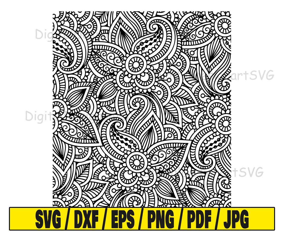Seamless Pattern Svg Tooled Leather Svg Cut File Pattern - Etsy
