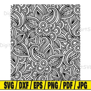 Seamless Pattern Svg Tooled Leather Svg Cut File Pattern | Etsy