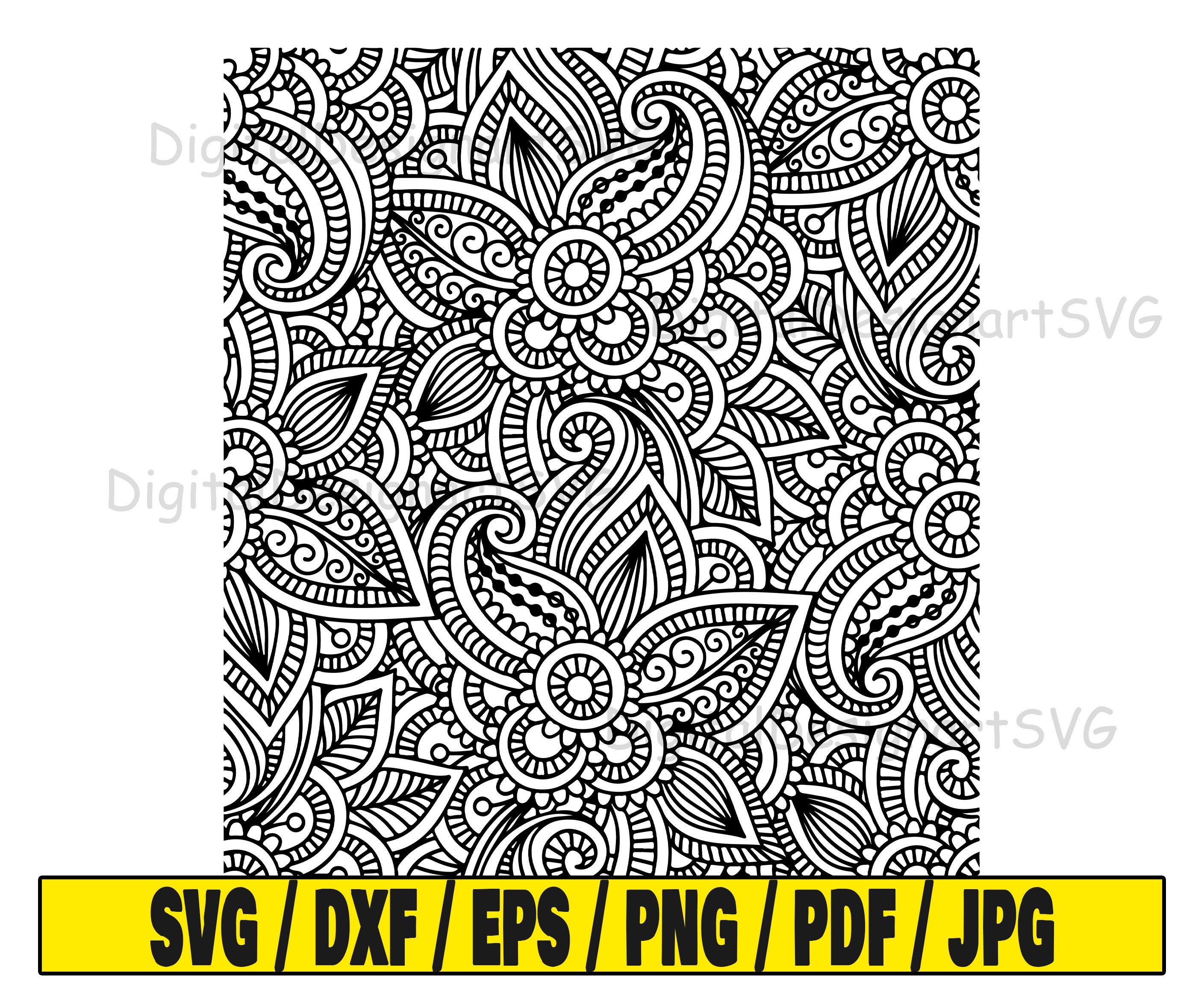 Seamless Pattern Svg Tooled Leather Svg Cut File Pattern | Etsy