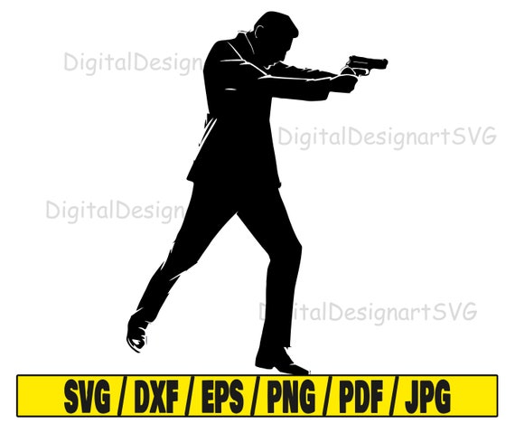 Secret Agent Silhouette Clip Art