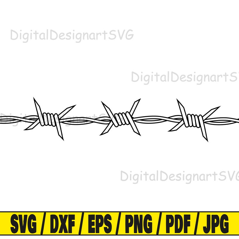 Barbed Wire Svg - Etsy