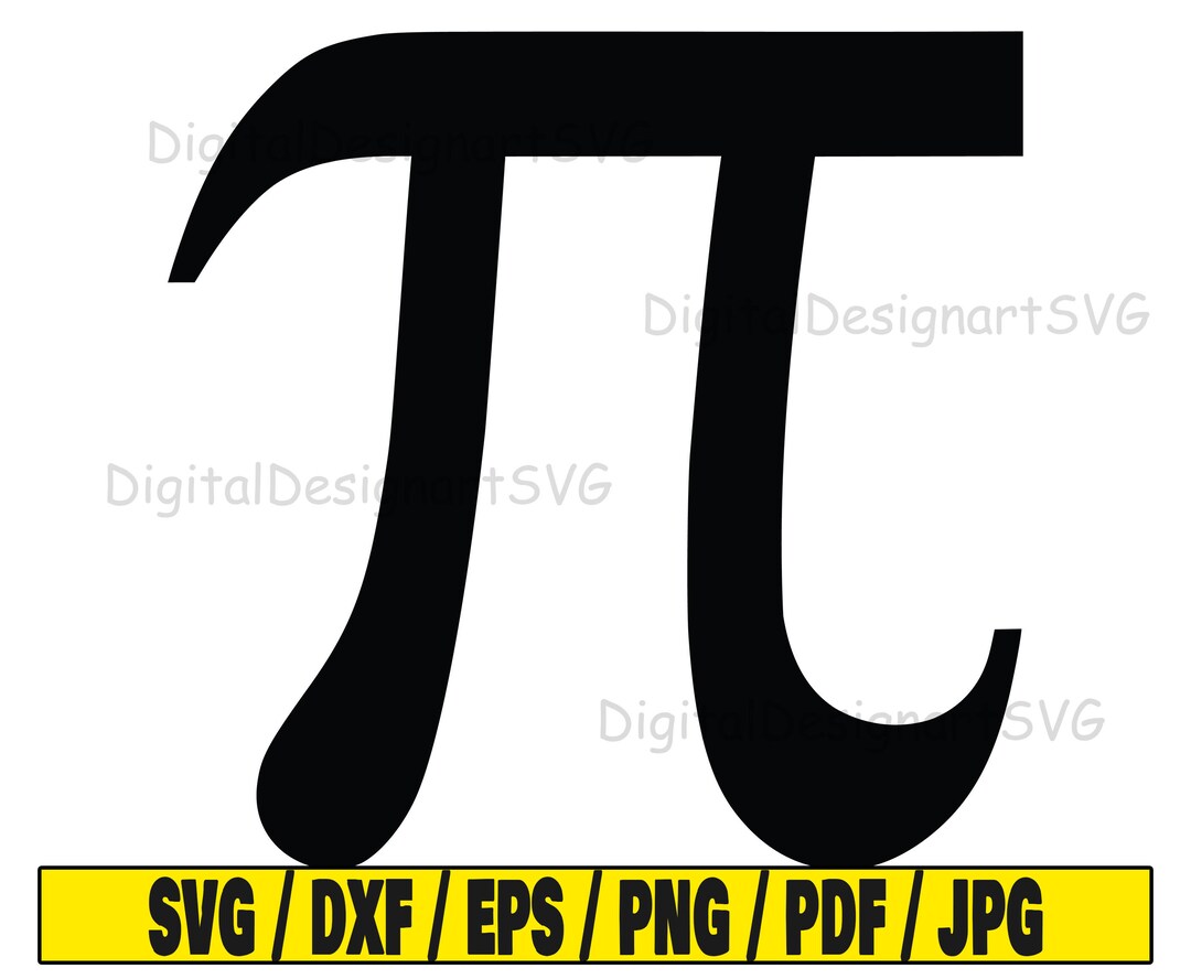 Pi Number Svg, Pi Svg, Math Svg, Pi Silhouette Svg - Etsy