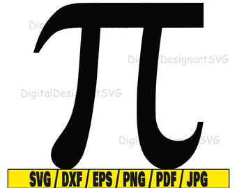 Pi Number Svg, Pi Svg, Math Svg, Pi Svg Silhouette Svg, Number Svg - Etsy