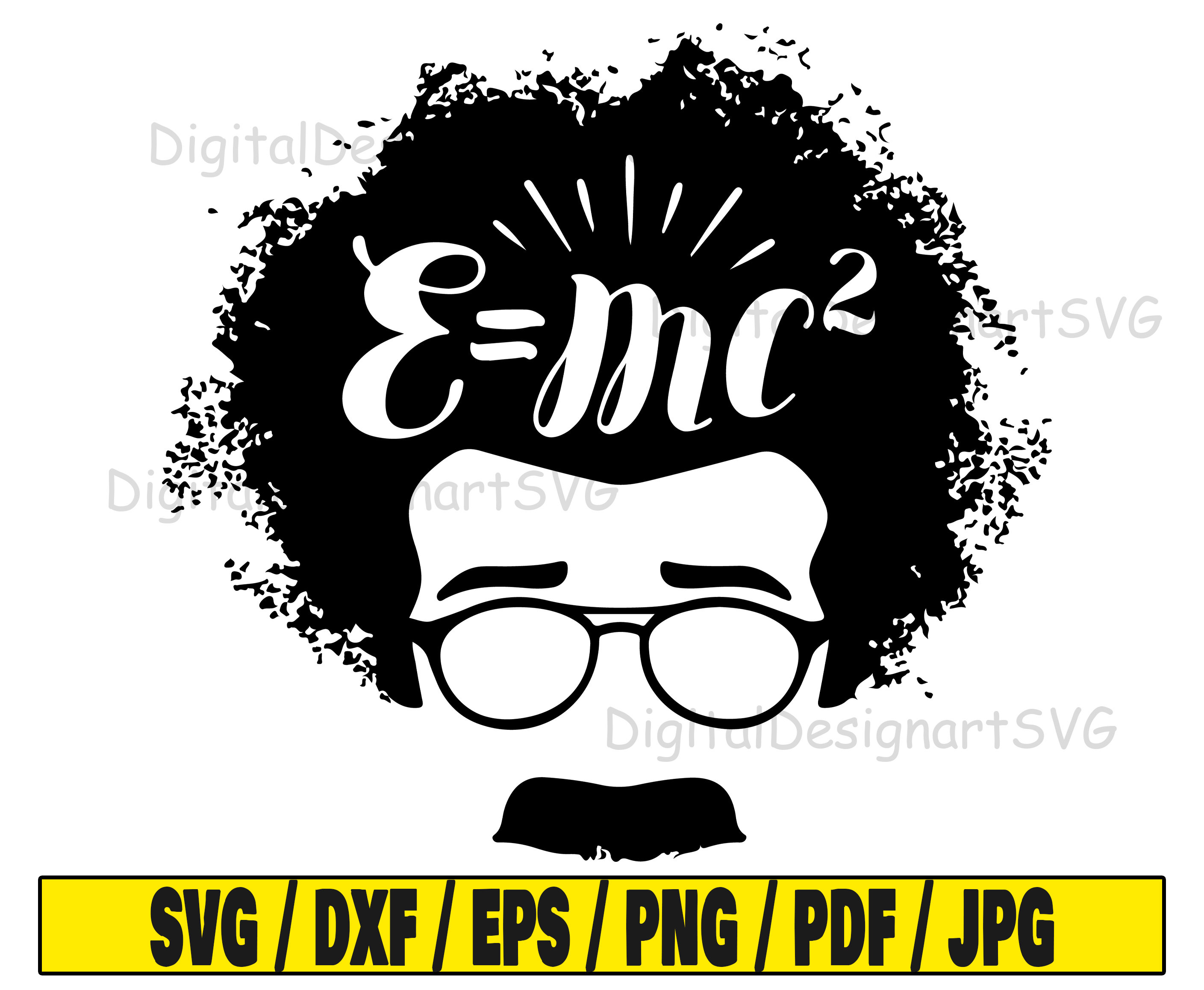 Albert Einstein Svg, Einstein Svg, Albert Einstein Silhouette Svg ...