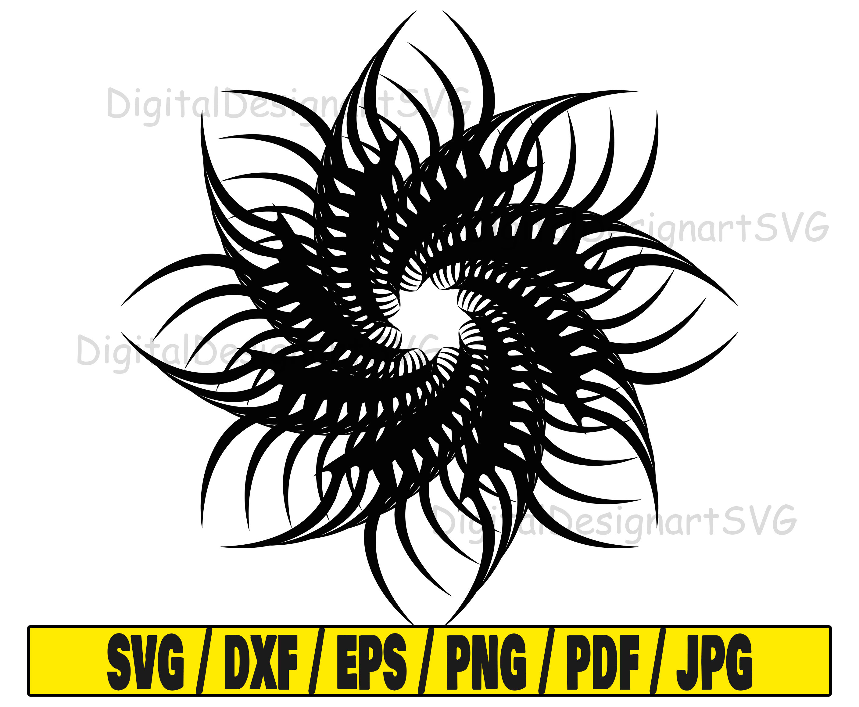 Tribal Flower Svg Tribal Svg Tattoo Svg Svg Cut File - Etsy Hong Kong