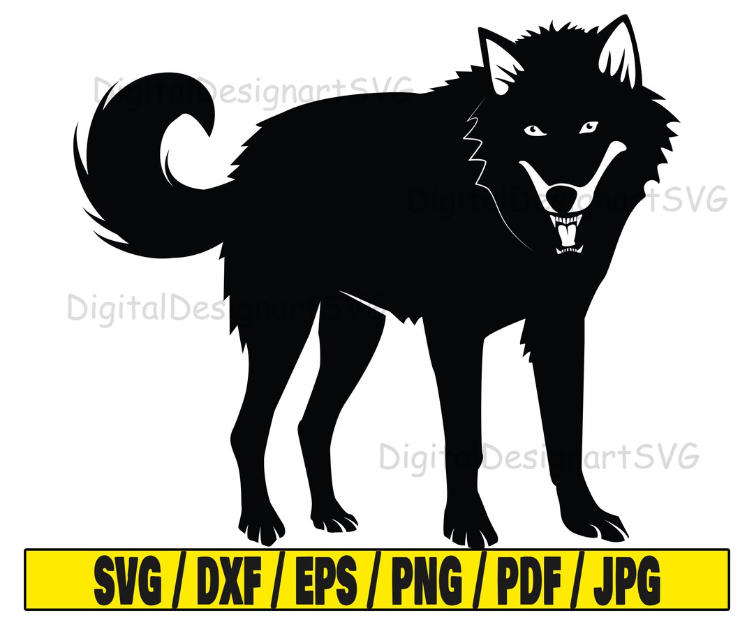Wolf Svg, Rabid Wolf Svg, Animal Svg, Wild Animal Svg, Wild Wolf Svg ...