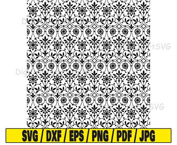 Floral Pattern Svg Seamless Pattern Svg Tooled Leather Damask | Etsy