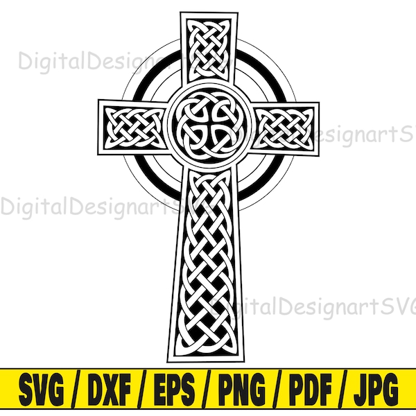 Celtic Cross. Svg - Etsy