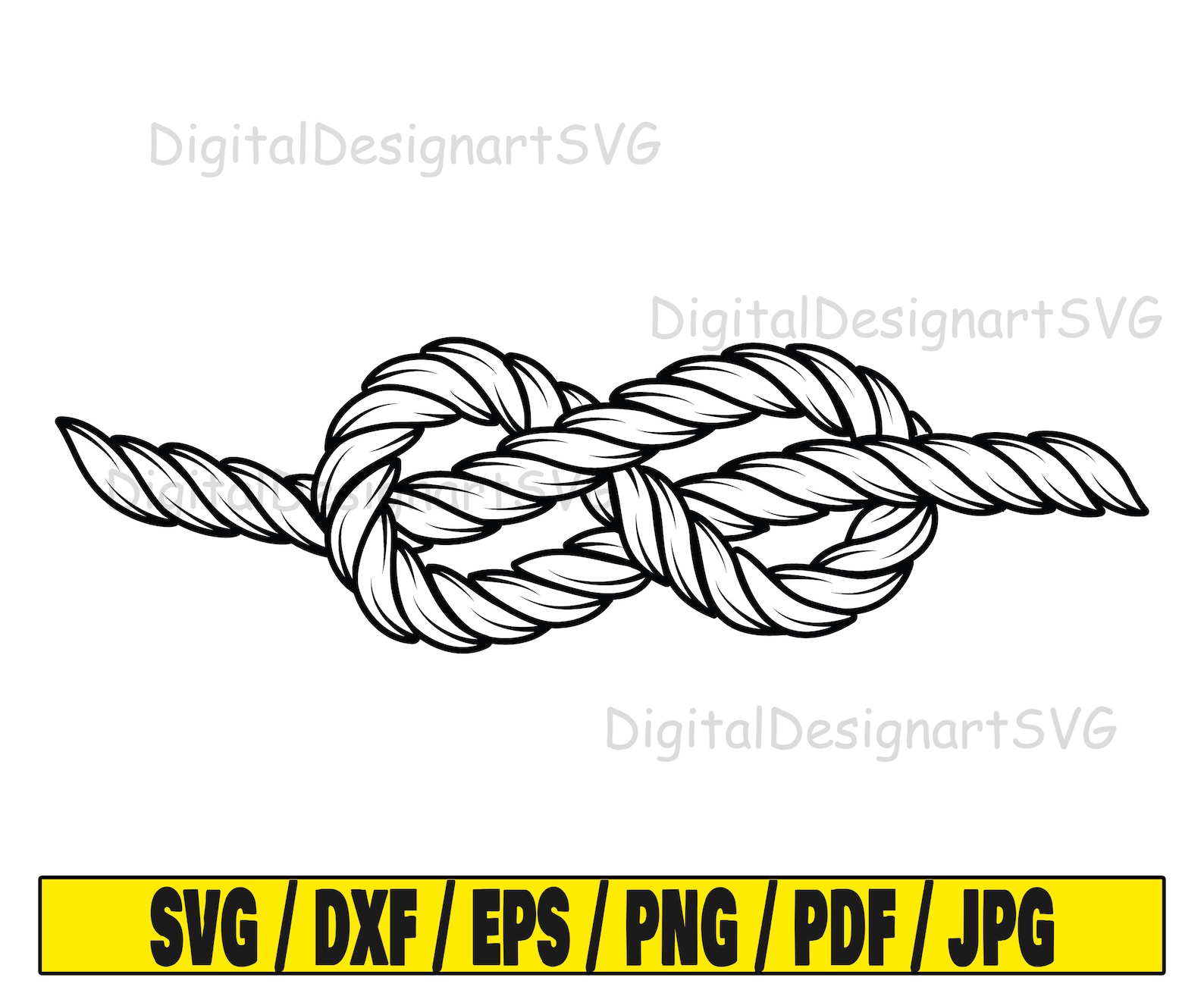 Rope Svg, Ropes Svg Cut File, Silhouette Clipart, Svg Cut File for ...