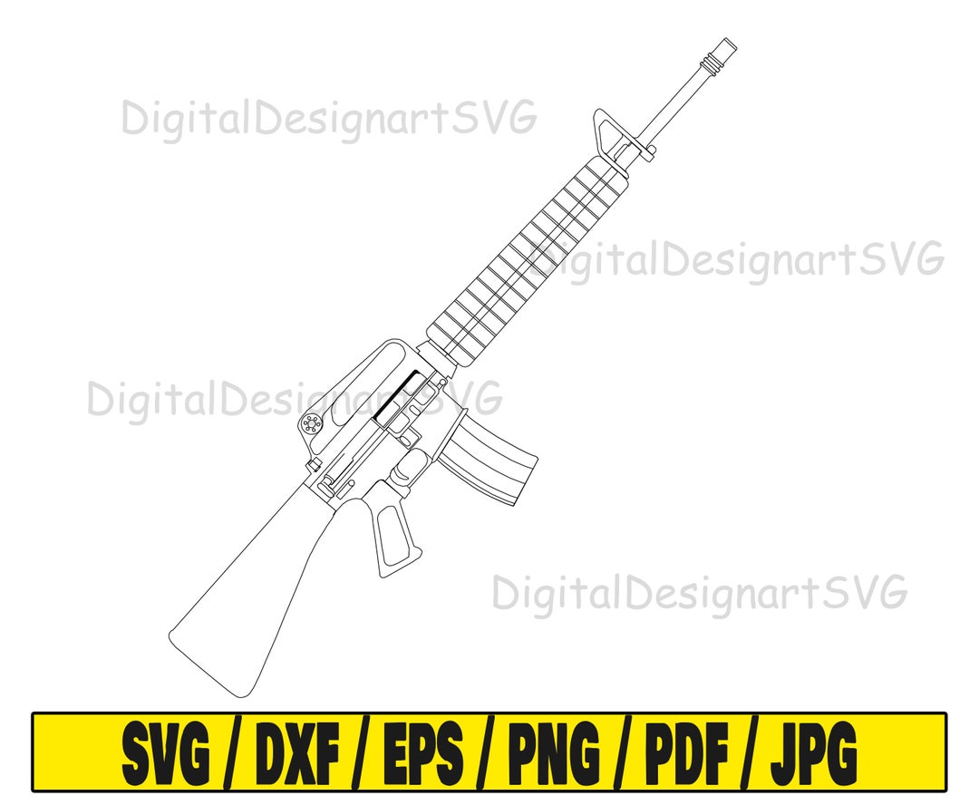 American Rifle Svg, M16 Rifle Svg, Rifle Svg, American Army Svg ...