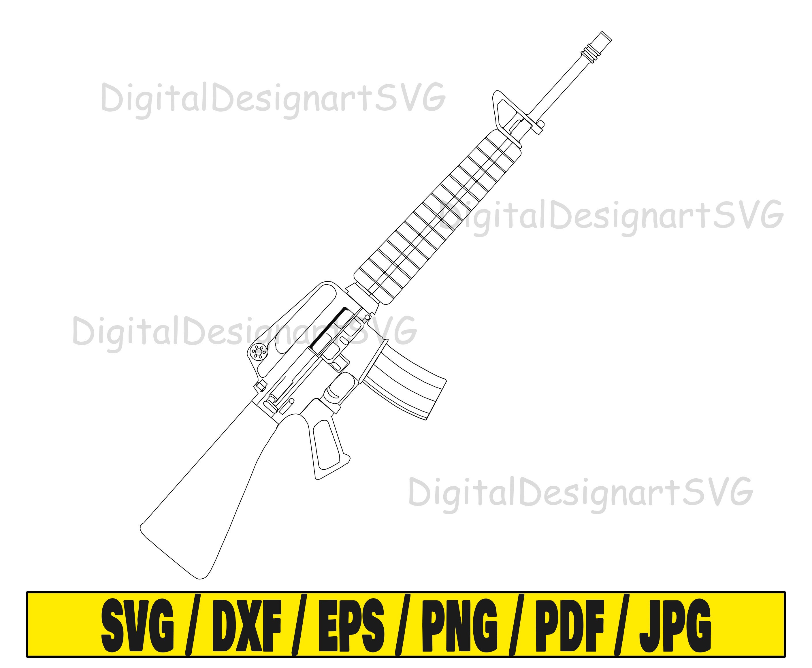 American Rifle Svg M16 Rifle Svg Rifle Svg American Army - Etsy Israel