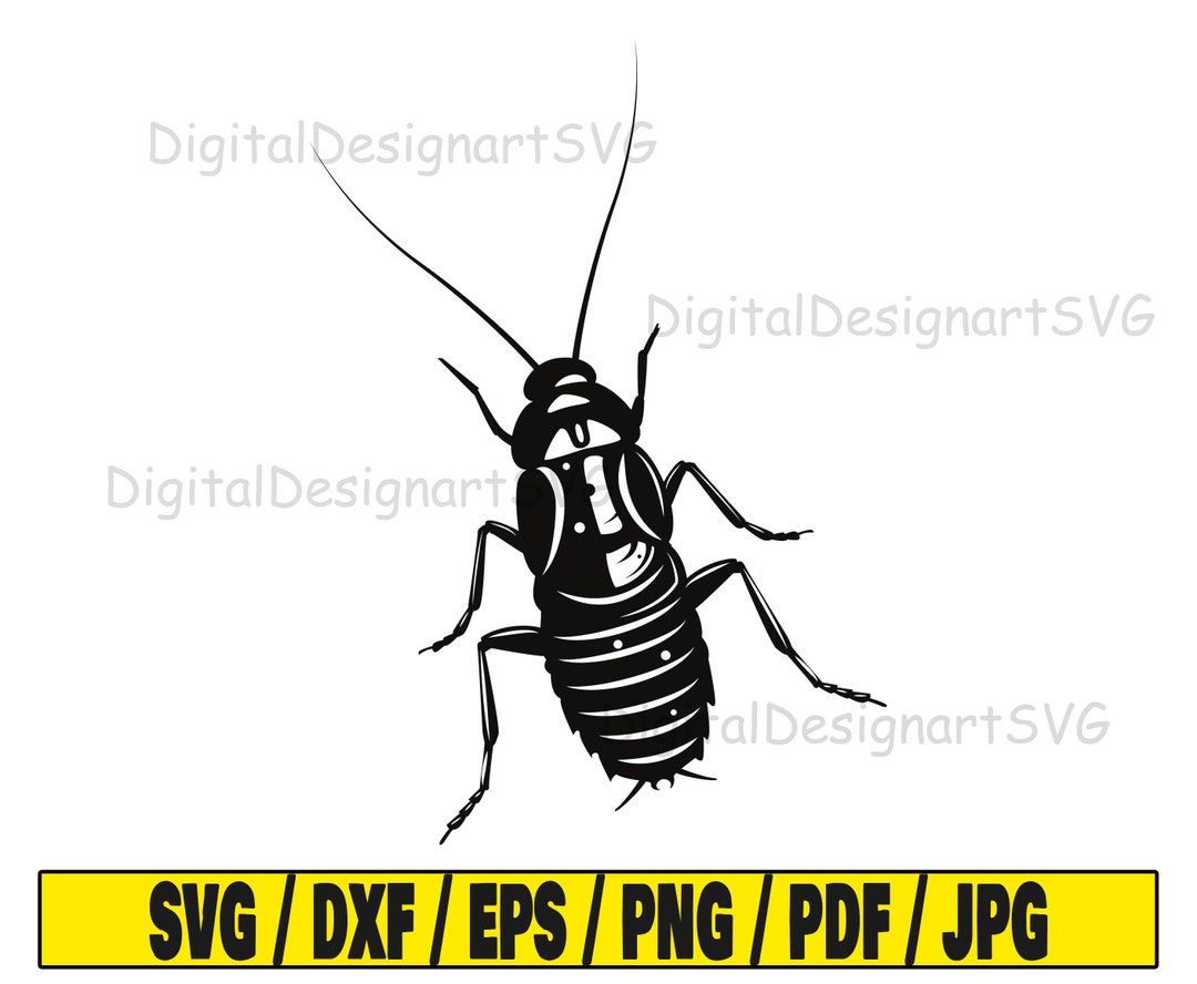 Cockroach Svg, Bug Svg, Insect Svg, Cockroach Silhouette Svg, Bug ...