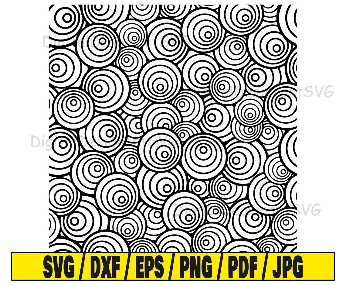Seamless Pattern Svg, Circle Svg Cut File, Damask Clipart, Svg Cut File ...