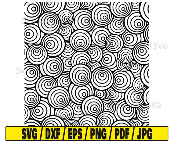 Seamless Pattern Svg Circle Svg Cut File Damask Clipart Svg - Etsy